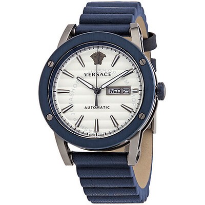 Versace Hellenyium Pink Dial Stainless Steel Ladies Watch V12010015 ...