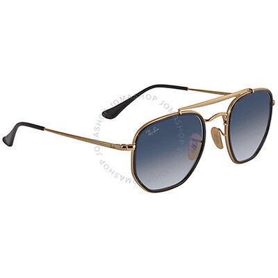 Ray-Ban Hexagonal Light Blue Gradient Flash Unisex Sunglasses RB3548N ...