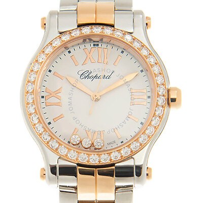 Chopard Happy Sport White Dial Ladies Watch 278582-6002 278582-6002 ...