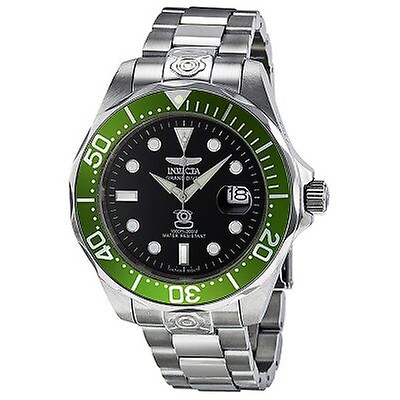 Invicta Pro Diver Automatic Black Dial Black and Purple Silicone Men's ...