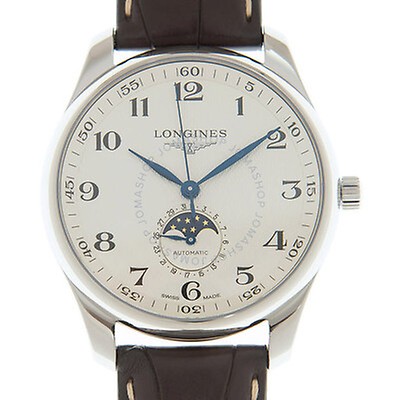 Longines Master Collection Automatic Diamond Black Dial Men's Watch ...