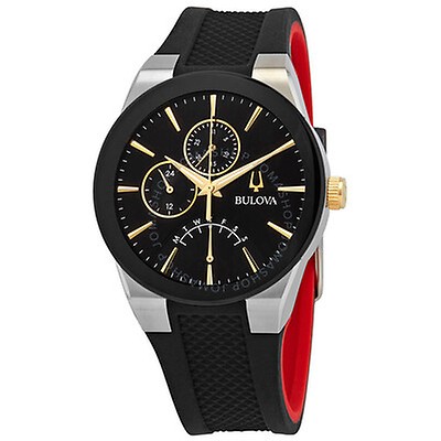 Bulova Precisionist Diamond Black Dial Men's Watch 98D149 98D149 ...