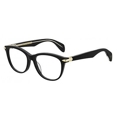 Rag & Bone Ladies Black Rectangular Eyeglass Frames RNB 3006 02M2 54 ...