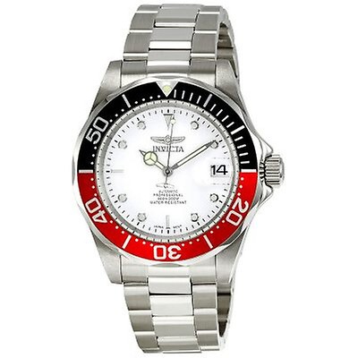 Invicta Pro Diver Quartz Silver Dial Pepsi Bezel Men's Watch 8933 8933 ...