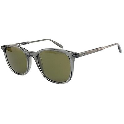 Montblanc Grey Square Men's Sunglasses MB0082S-00153 MB0082S-00153 ...