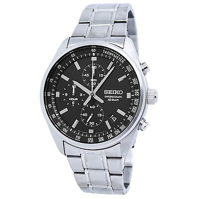 Seiko Chronograph Quartz Champagne Dial Men's Watch SSB383 SSB383 ...