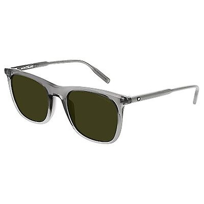 Montblanc Grey Square Men's Sunglasses MB0082S-00153 MB0082S-00153 ...