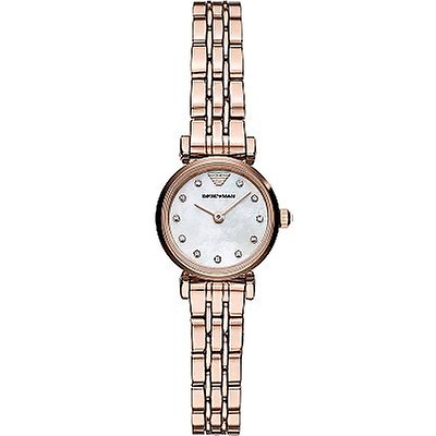 Emporio Armani Retro Warm Grey Dial Ladies Watch AR1681 AR1681 ...