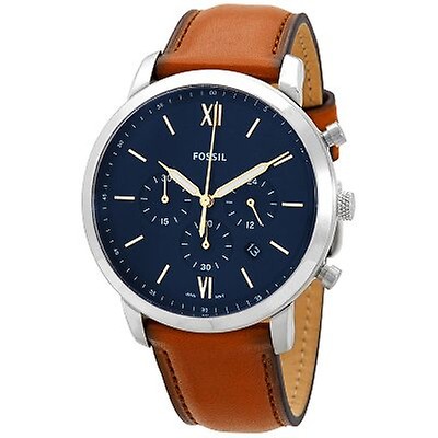 Fossil Grant Chronograph Brown Leather Men's Watch FS4735 FS4735 ...