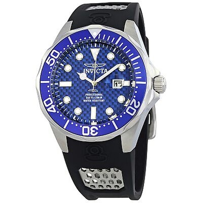 Invicta Pro Diver Automatic Blue Dial Black Silicone Men's Watch 30426 ...