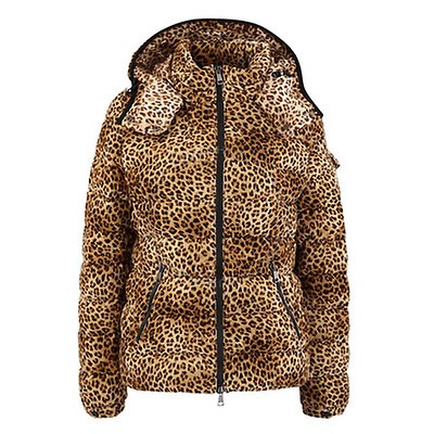 Moncler Ladies Richard Quinn Mary Leopard-print Quilted Jacket ...