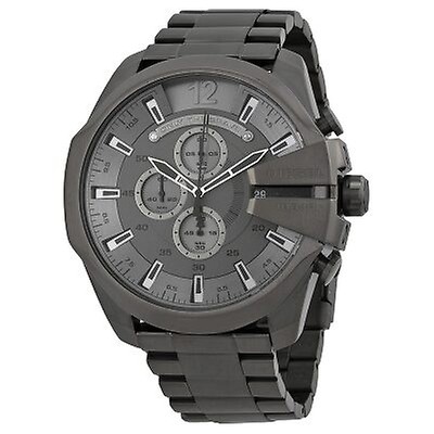 Diesel Chief Chronograph Black Dial Black Silicone Men's Watch DZ4378 ...