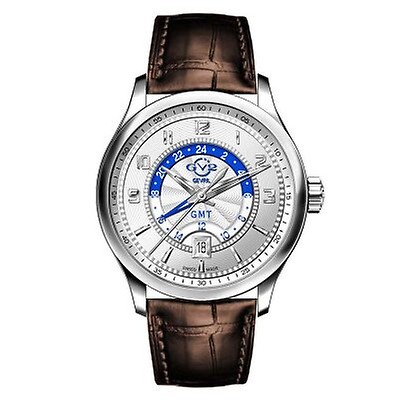 Gv2 By Gevril Novara Silver Carbon Fiber Dial Men's Watch 8204 8204 ...