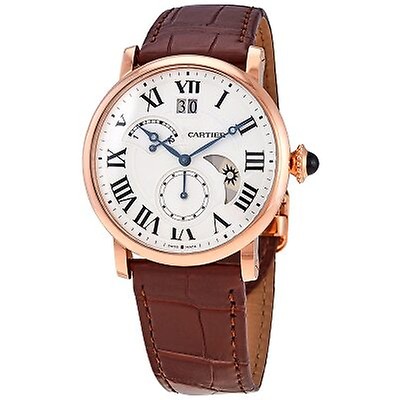 Cartier Calibre De Cartier 18kt Pink Gold Silver Dial Mechanical Men's ...
