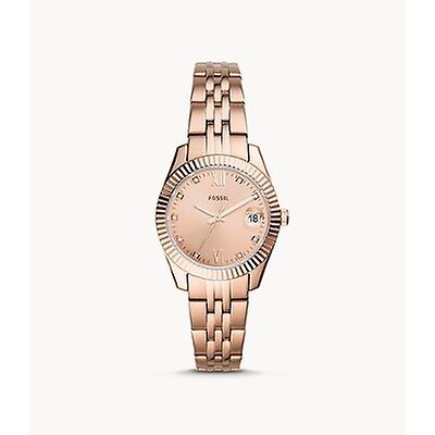 Fossil Kinsey Quartz Rose Gold Dial Ladies Watch ES4447 ES4447 ...
