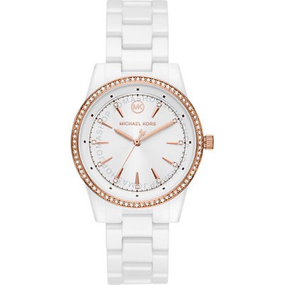 Michael Kors Camille Quartz Crystal Gunmetal Dial Ladies Watch MK6983 ...