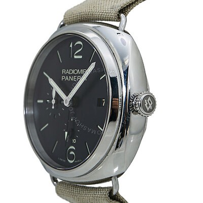 Panerai Luminor 1950 3 Days Black Dial GMT Automatic Stainless Steel ...