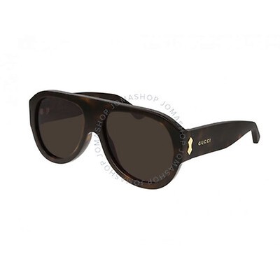 Gucci Brown Aviator Men's Sunglasses GG0688S 002 59 GG0688S 002 59 ...