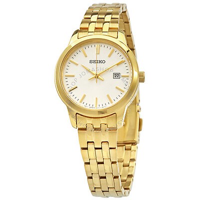 Seiko Classic Quartz White Dial Ladies Watch SUR332 SUR332 ...