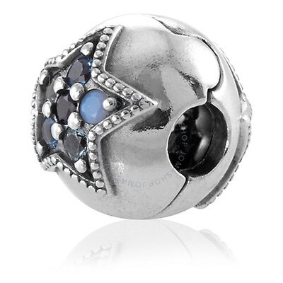 Pandora Sterling Silver Asymmetrical Sparkling Hearts Pave Charm ...
