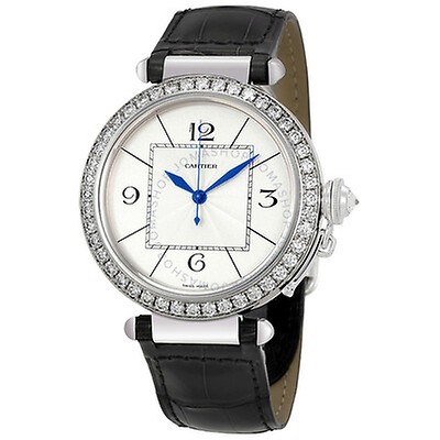 Cartier Pasha Tourbillon Chronograph 18 kt White Gold Men's Watch ...