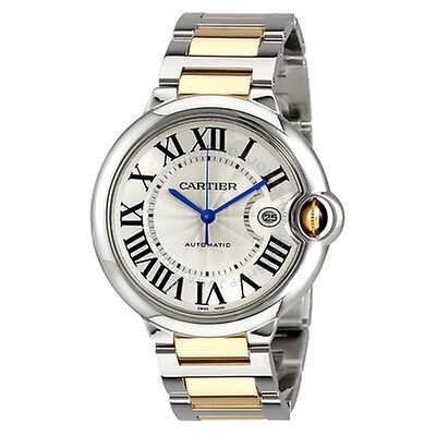 Cartier BALLON BLEU Automatic Diamond White Dial Watch WJBB0035 ...