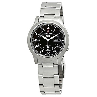 Seiko Open Box - Seiko 5 Automatic Grey Dial Stainless Steel Men's ...