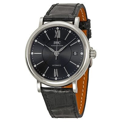 IWC Portofino Automatic Chronograph Black Dial Men's Watch IW391008 ...