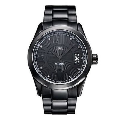 Jbw Delano Black Chronograph Diamond Dial Two-Tone Steel Bracelet Men's ...