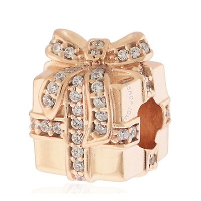 Pandora Sterling Silver Oversized Sparkling Bow Charm 797241CZ - Ladies ...