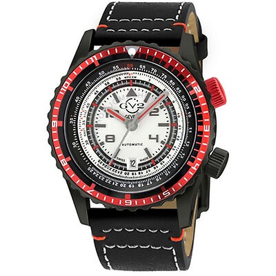 Gv2 By Gevril Novara Silver Carbon Fiber Dial Men's Watch 8204 8204 ...