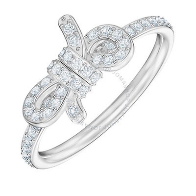 Swarovski Vittore XL White, Rhodium Plated Ring, Size 58 5257479 ...