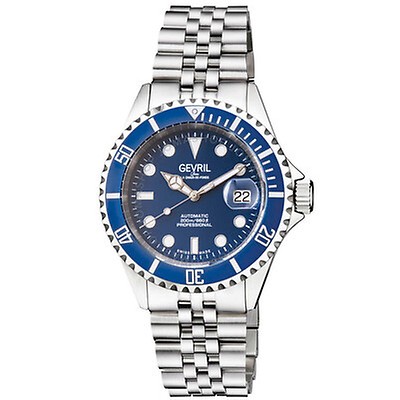 Stuhrling Original Aquadiver Automatic Blue Dial Men's Watch M13544 ...