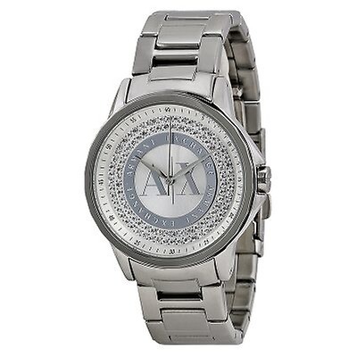 Armani Exchange Crystal Dial Gold-tone Ladies Watch AX4321 AX4321 ...