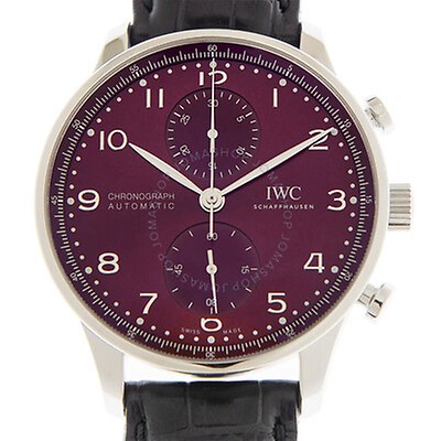 IWC Pilot Chronograph Tribute To 3705 Automatic Black Dial Men's Watch ...