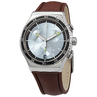 Swatch Tic-Green Grey Dial Men's Watch YWS425 YWS425 054362763363 ...
