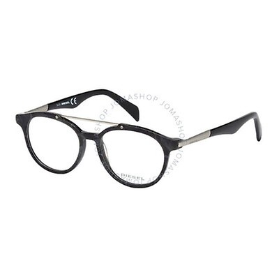 Diesel Men's Black Round Eyeglass Frames DL519400250 DL519400250 ...