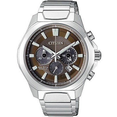 Citizen Perpetual Chrono A-T Eco-Drive Titanium Chronograph Men's Watch ...