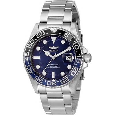 Invicta Pro Diver Blue Dial Stainless Steel Ladies Watch 17034 17034 ...