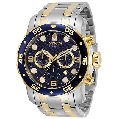 Invicta Pro Diver Chronograph Blue Dial Men's Watch 0077 0077 ...