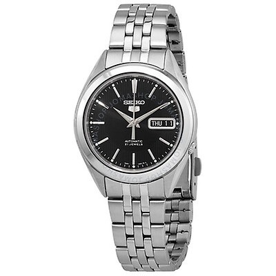 Seiko 5 Automatic Silver Dial Stainless Steel Men's Watch SNK601 SNK601 ...
