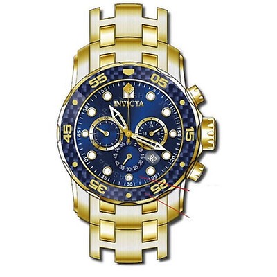 Invicta Pro Diver Quartz Blue Dial Blue Silicone Men's Watch 30953 ...