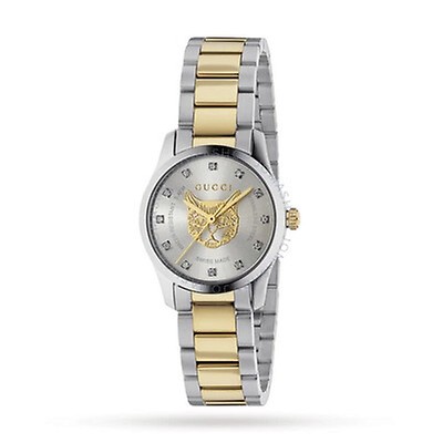 Gucci G-Timeless Black Dial Black Leather Ladies Watch YA126581 ...