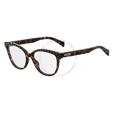 Moschino Ladies Tortoise Square Eyeglass Frames MOS508008653 ...