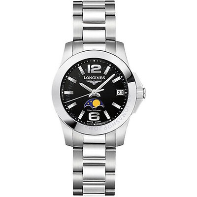 Longines PrimaLuna Moonphase Mother of Pearl Diamond Dial Ladies Watch ...