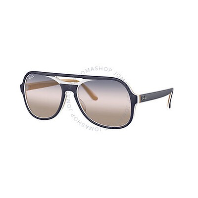 Ray-Ban Bill Clear Gradient Brown Aviator Unisex Sunglasses 0RB2198 ...