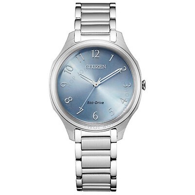 Citizen Eco-Drive White Dial Stainless Steel Ladies Watch EM0597-80A ...
