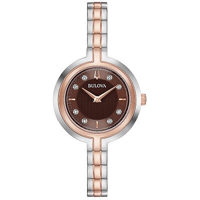 Bulova Rubaiyat Diamond Silver Dial Ladies Watch 97P125 97P125 ...