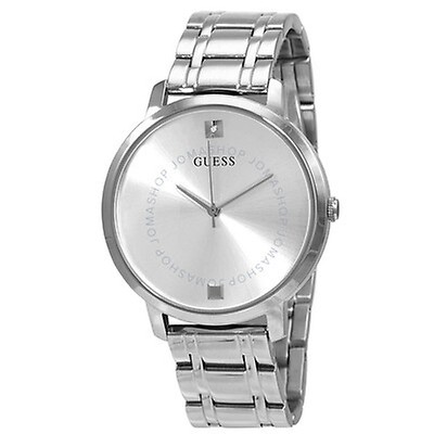 Guess Willow Crystal Silver Dial Yellow Gold PVD Ladies Watch W0836L3 ...