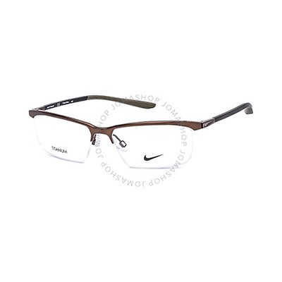 Nike Unisex Grey Square Eyeglass Frames NIKE711106550 NIKE711106550 ...